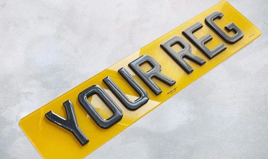 4D Carbon Gel Number Plates | Premium Show Plates | Number Plates Club UK