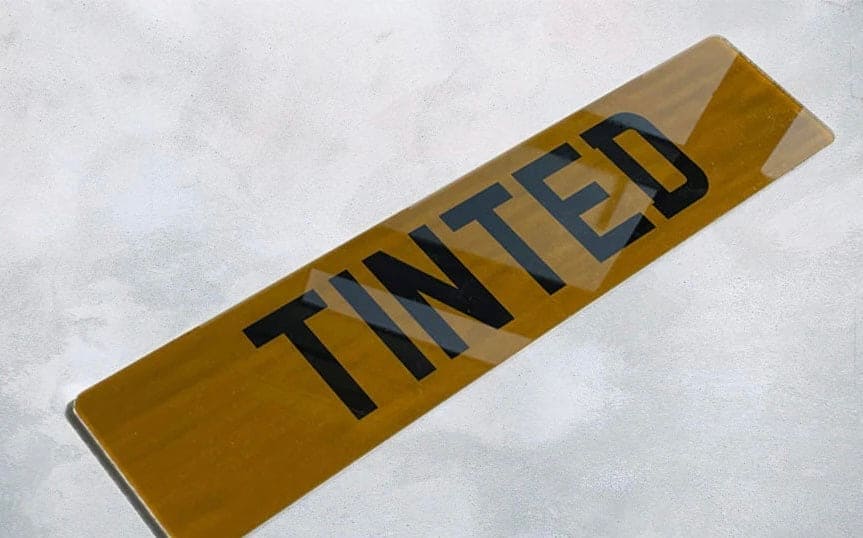 Tinted Show Plates | Smoked Acrylic Number Plates | Number Plates Club